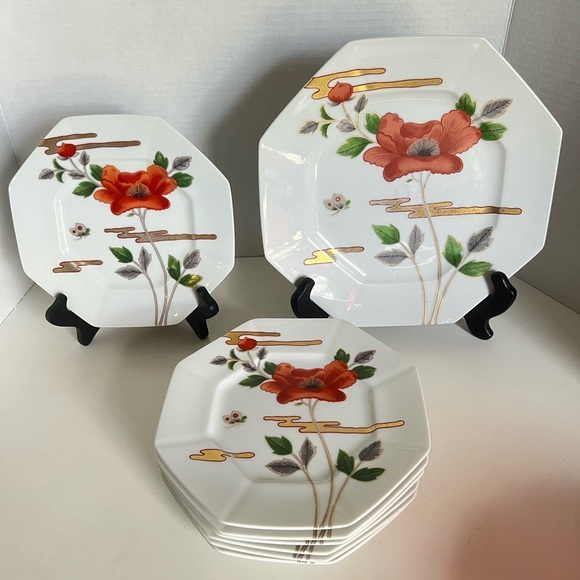 Fitz and Floyd | Dining | Vintage Fitz And Floyd Fleur Et Nuages Set Of ...